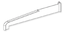 150 mm UPVC Window Cill Joint, Cover Strip / Plastic Corner PVC Sill ...